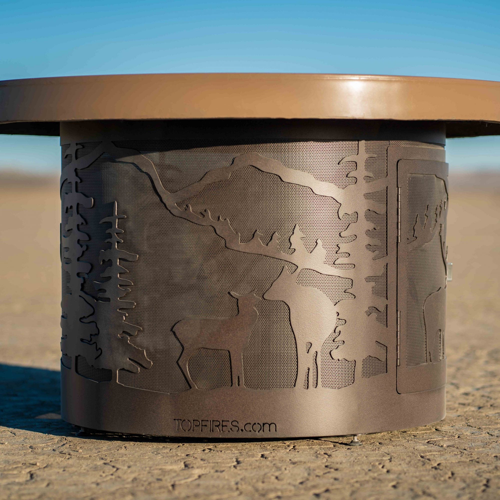 OUTBACK FIRE TABLE - ROUND - POWDER COATED